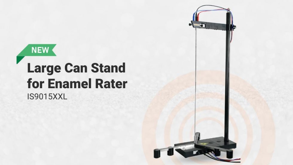Press Release: IS9015XXL Large Can Stand for Enamel Rater - Innosen